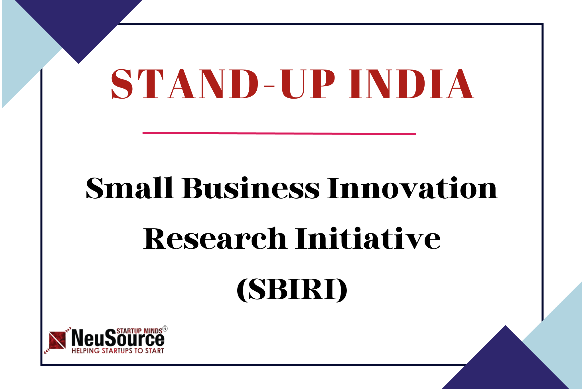 Small Business Innovation Research Initiative