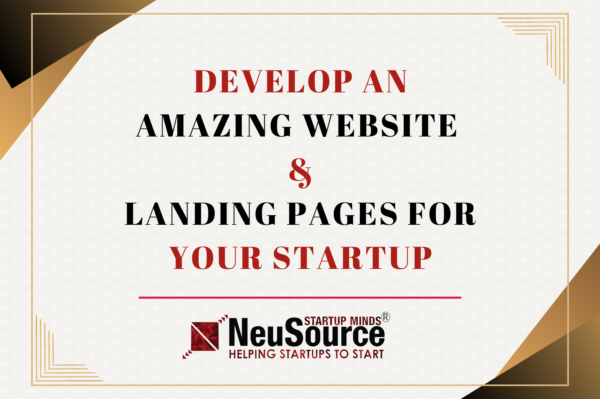 Develop an Amazing Website & Landing Pages for Your Startup
